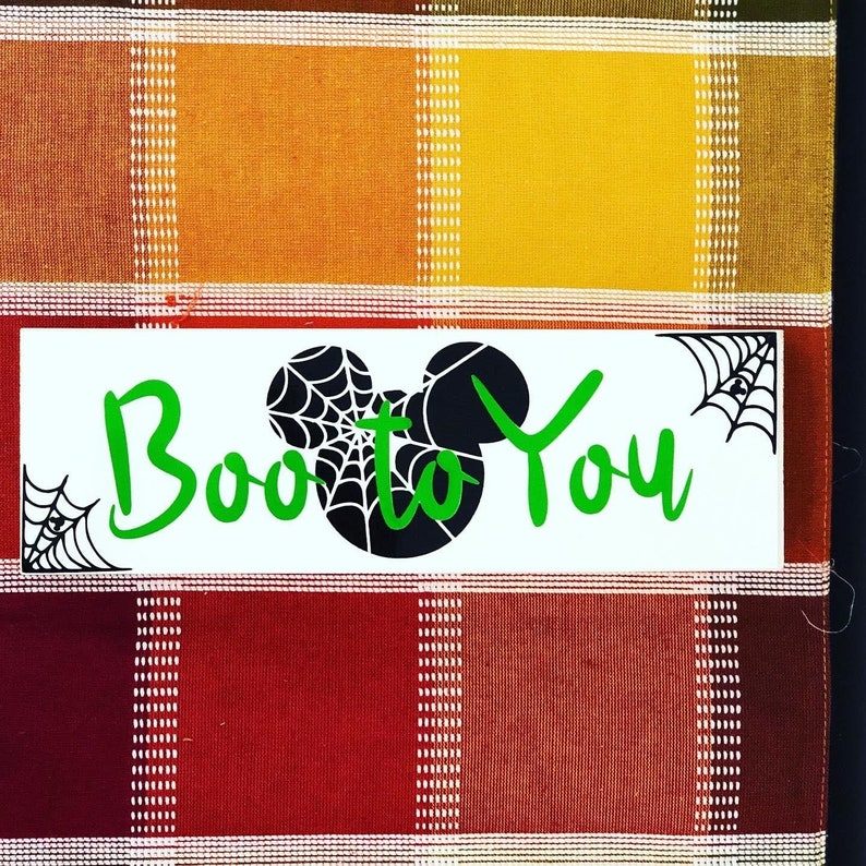 Disney Inspired Boo to You Halloween Wooden Sign - Etsy