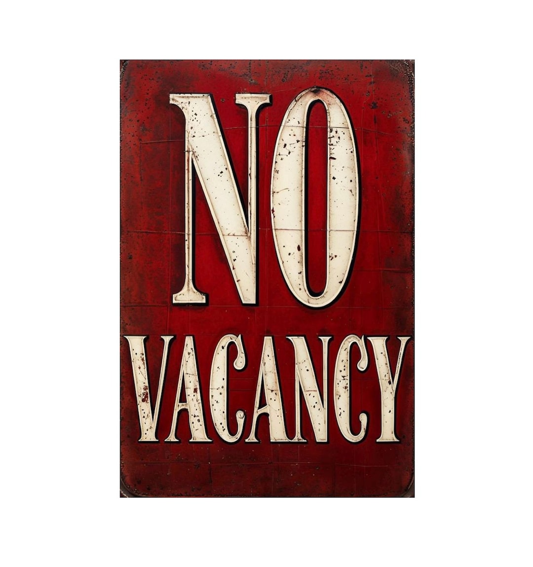 Vintage No Vacancy Sign, No Vacancy Plaque, No Vacancy Wall Sign - Etsy