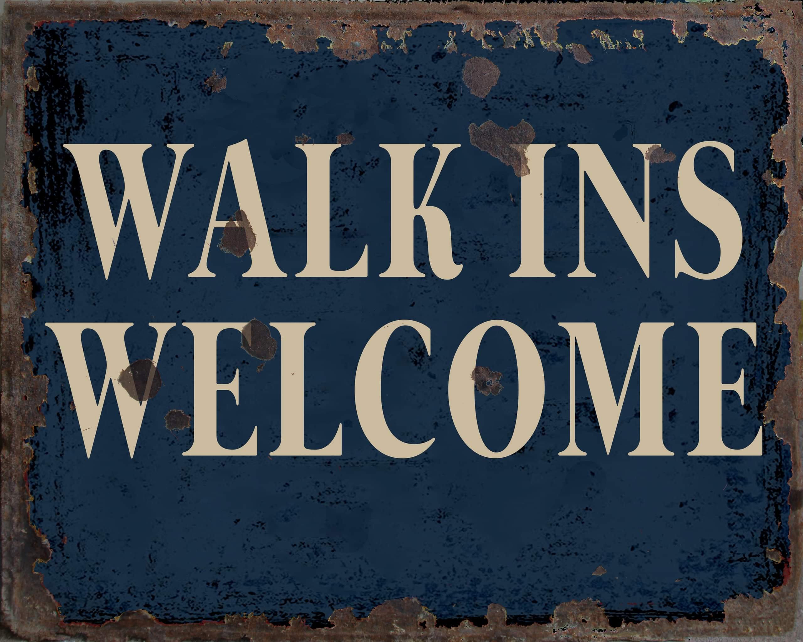 Vintage Walk Ins Welcome Metal Sign Walk Ins Welcome Plaque - Etsy Canada