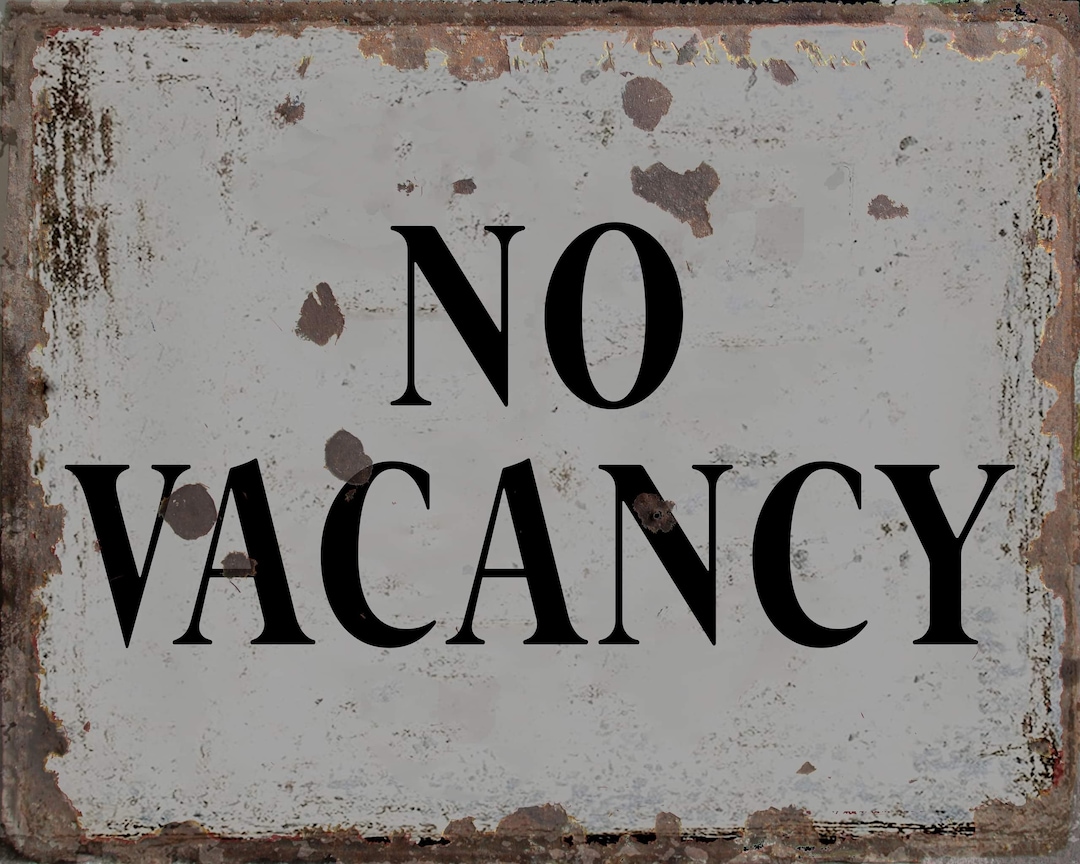 Vintage No Vacancy Sign, No Vacancy Plaque, No Vacancy Wall Sign - Etsy
