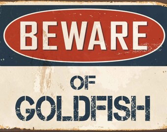 Goldfish Sign - Etsy