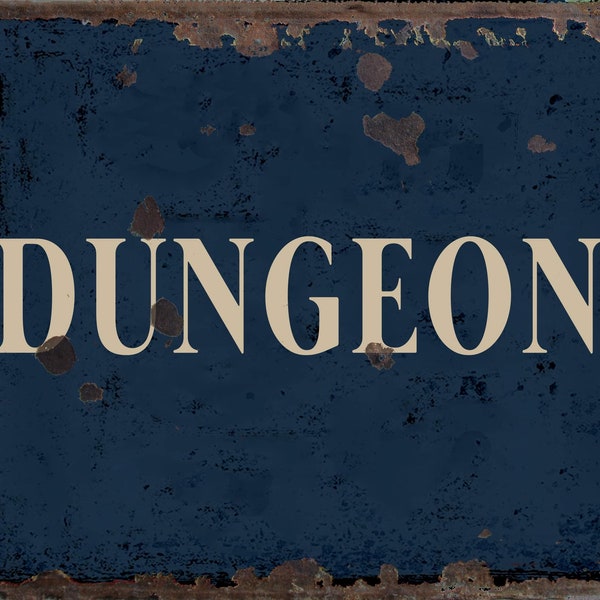 Dungeon and Dragons Metal Sign - Etsy