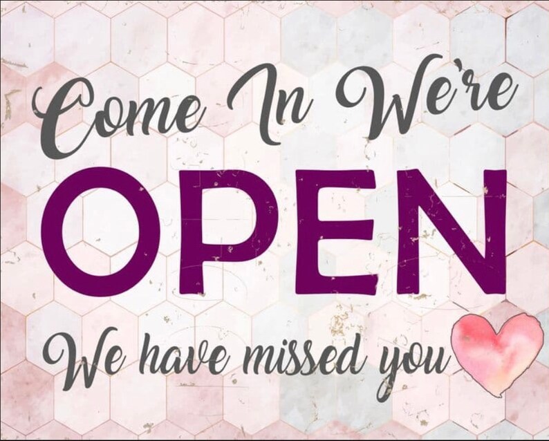 Come on in We’re Open Sign, Open Sign Sign. Retro Wall Sign, Wall Art ...