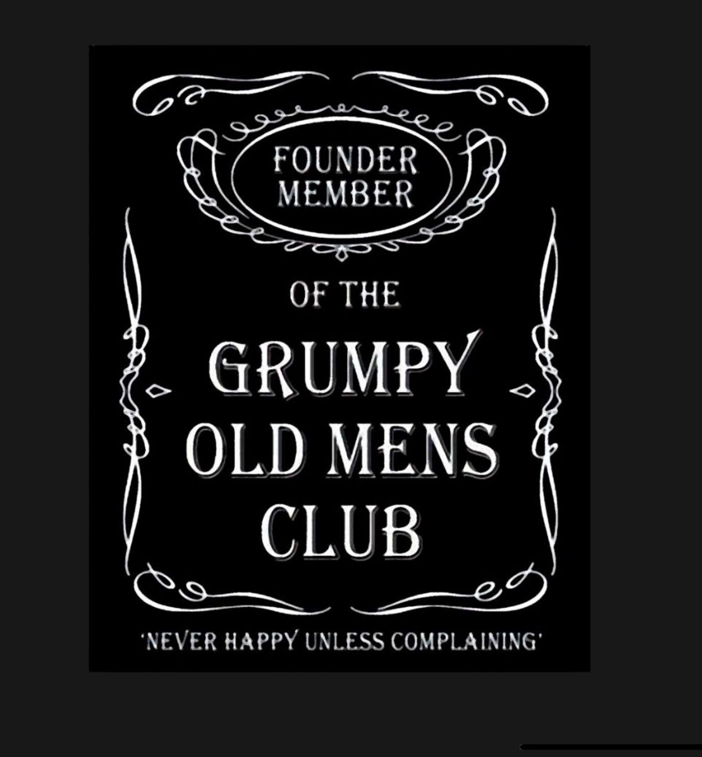 Vintage Grumpy Old Men Sign, Drink Sign, Vintage Sign. Retro Wall Sign ...