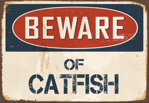 Beware of Catfish Sign Catfish Sign Catfish Plaque - Etsy