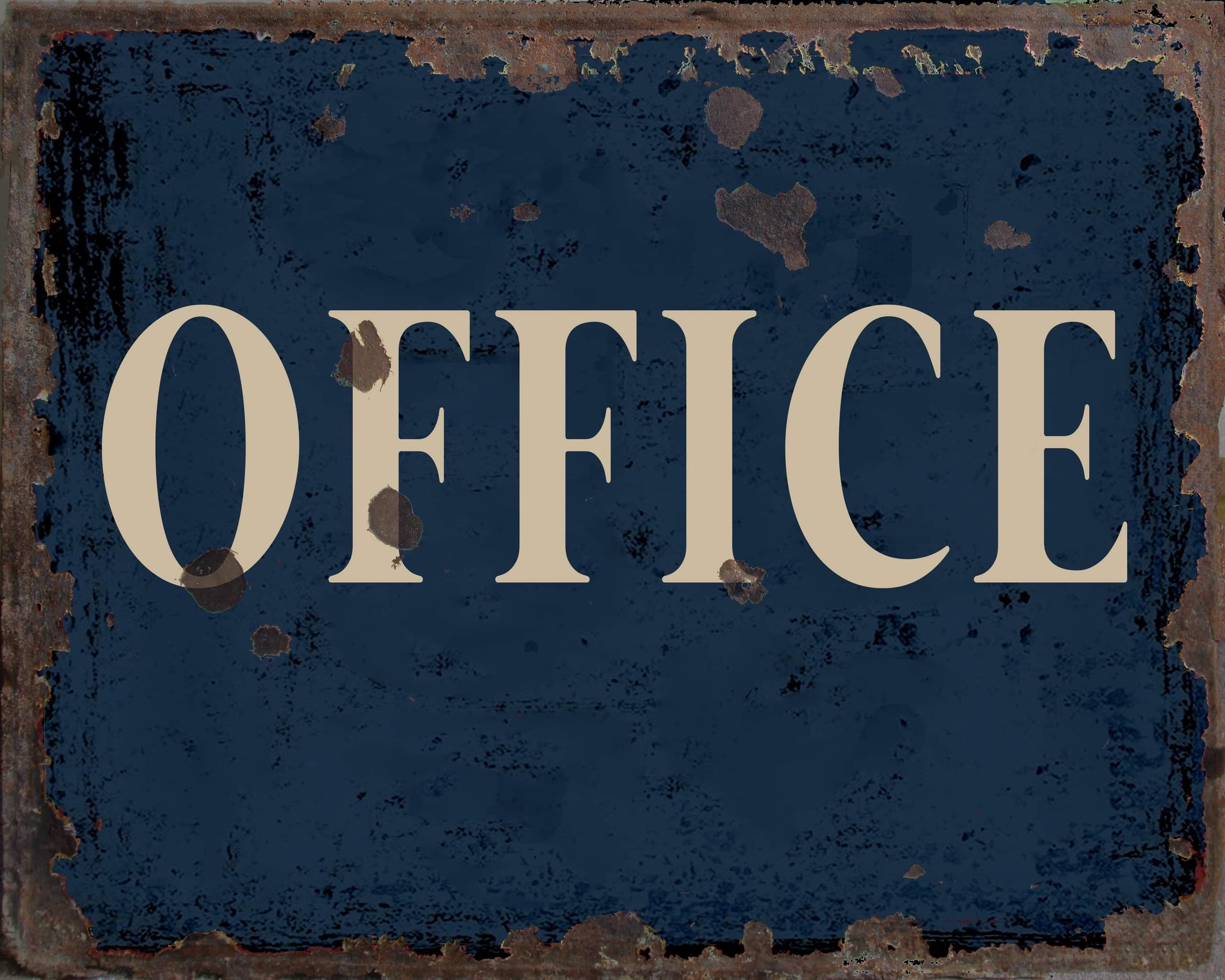 Vintage Office Sign, Office Plaque, Office Wall Sign - Etsy