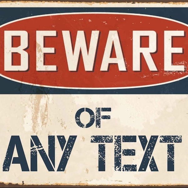 Beware Sign - Etsy