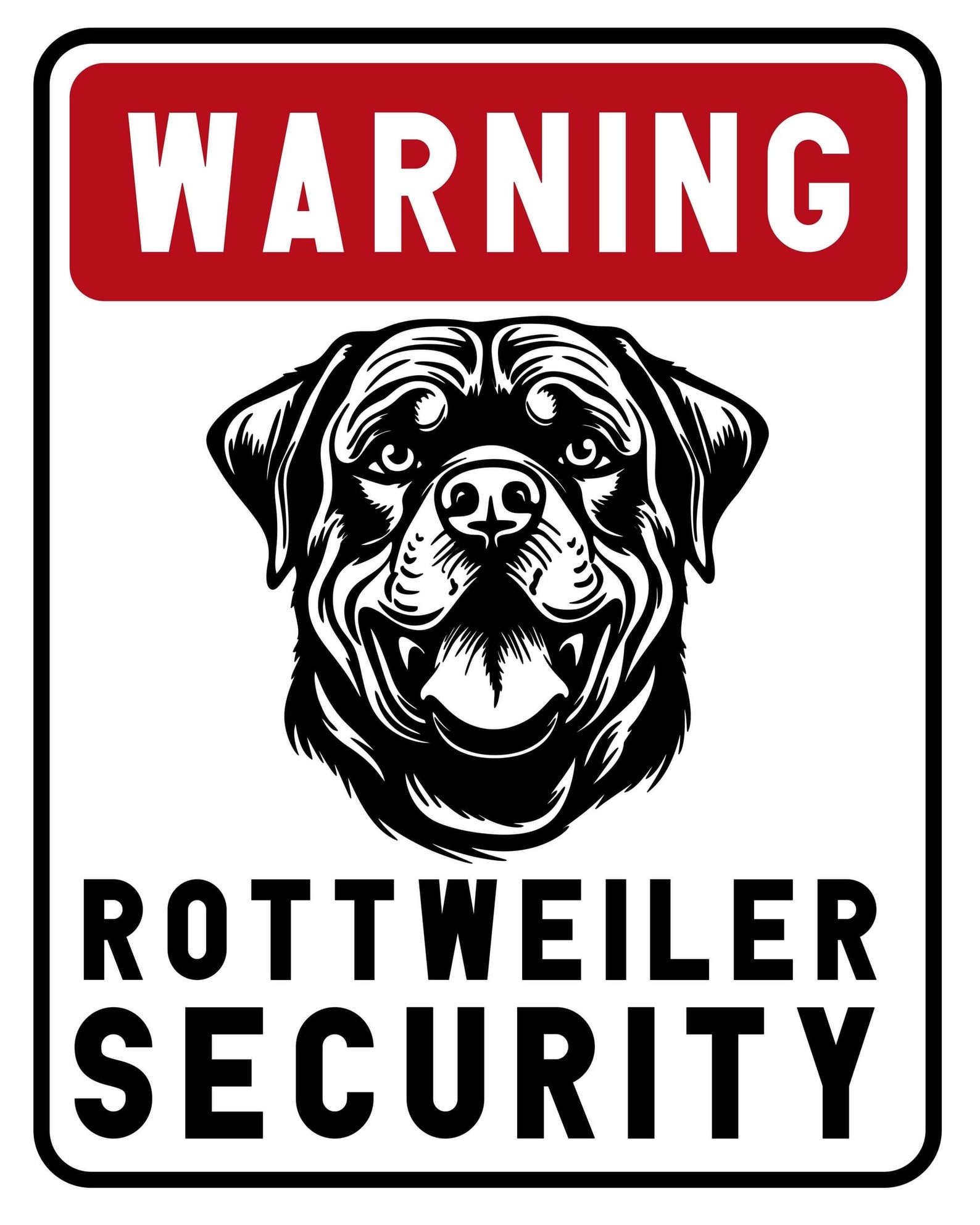 Rottweiler Security Sign, Rottweiler Security Plaque, Rottweiler Sign ...
