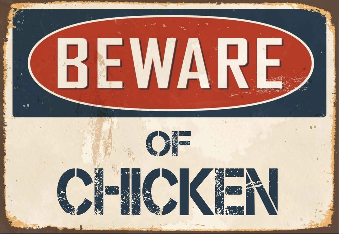 Beware of Chicken Sign, Chicken Sign, Chicken Plaque - Etsy