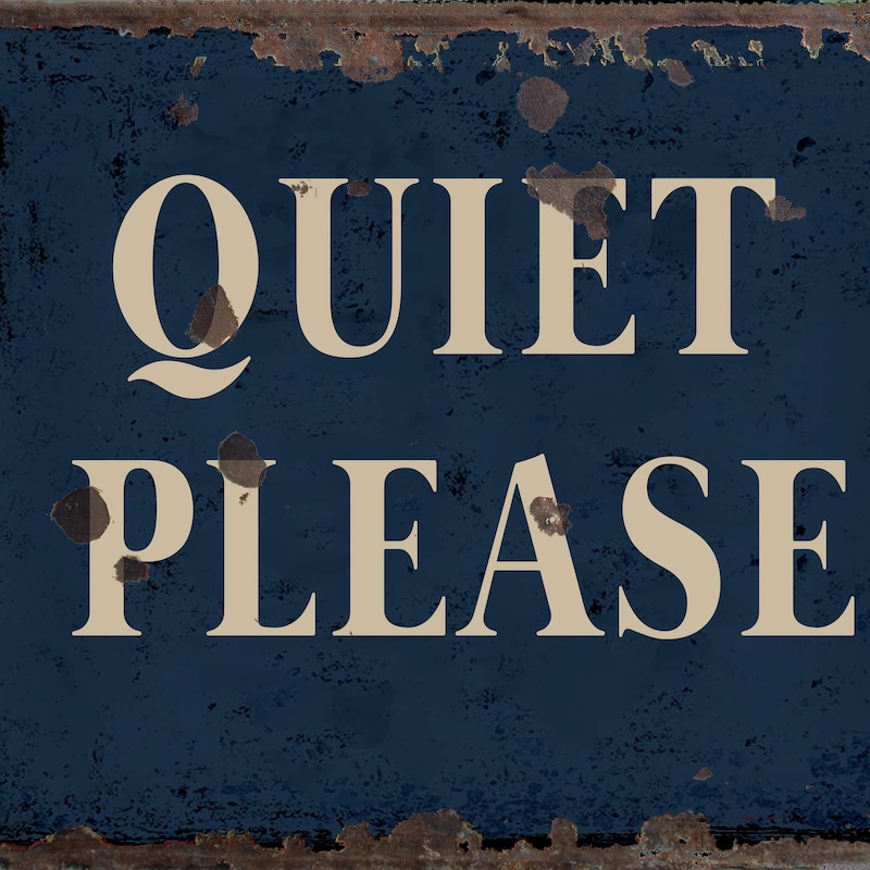 Quiet Please Sign - Etsy