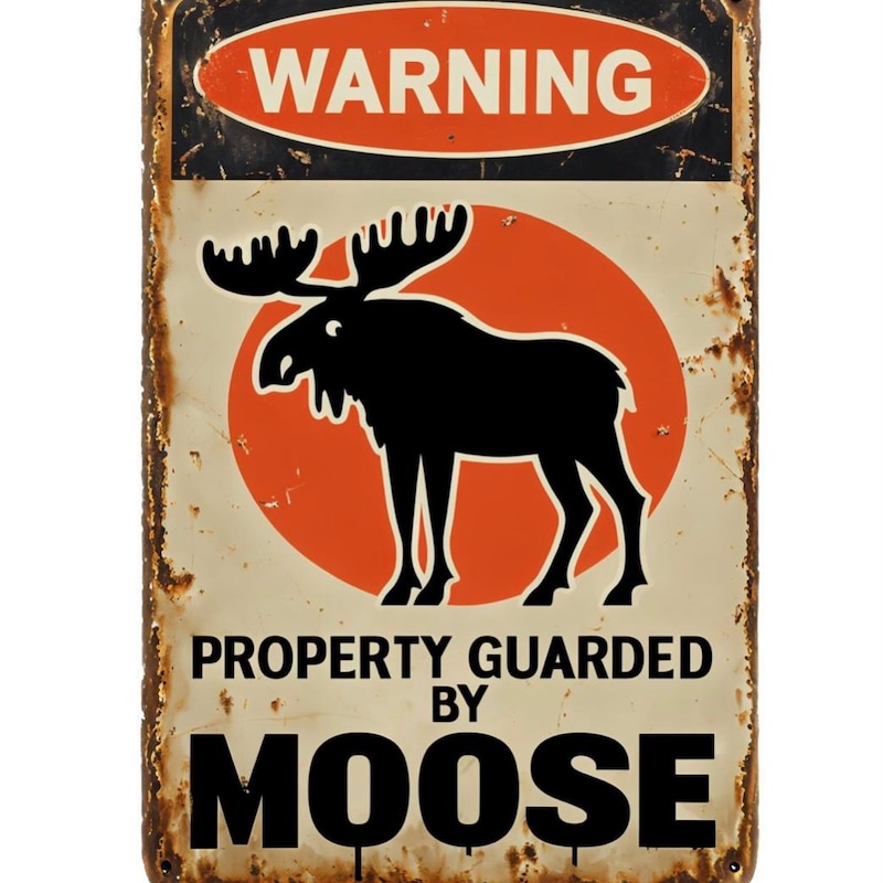 Moose Sign - Etsy