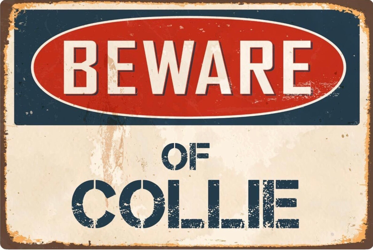 Beware of Collie Sign Collie Sign Collie Plaque - Etsy UK