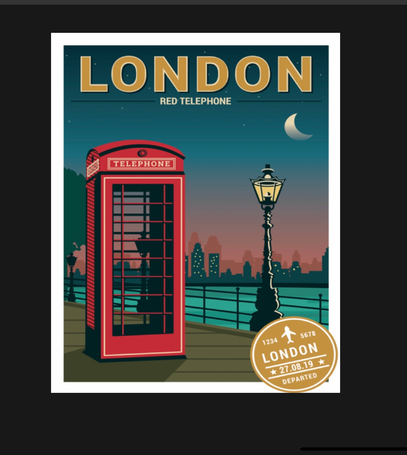 Retro London Telephone Box Ad Metal Sign London Sign Vintage - Etsy UK