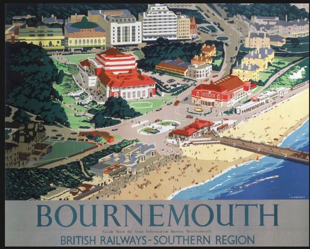 Vintage Bournemouth by Rail Metal Sign Bournemouth Sign | Etsy UK