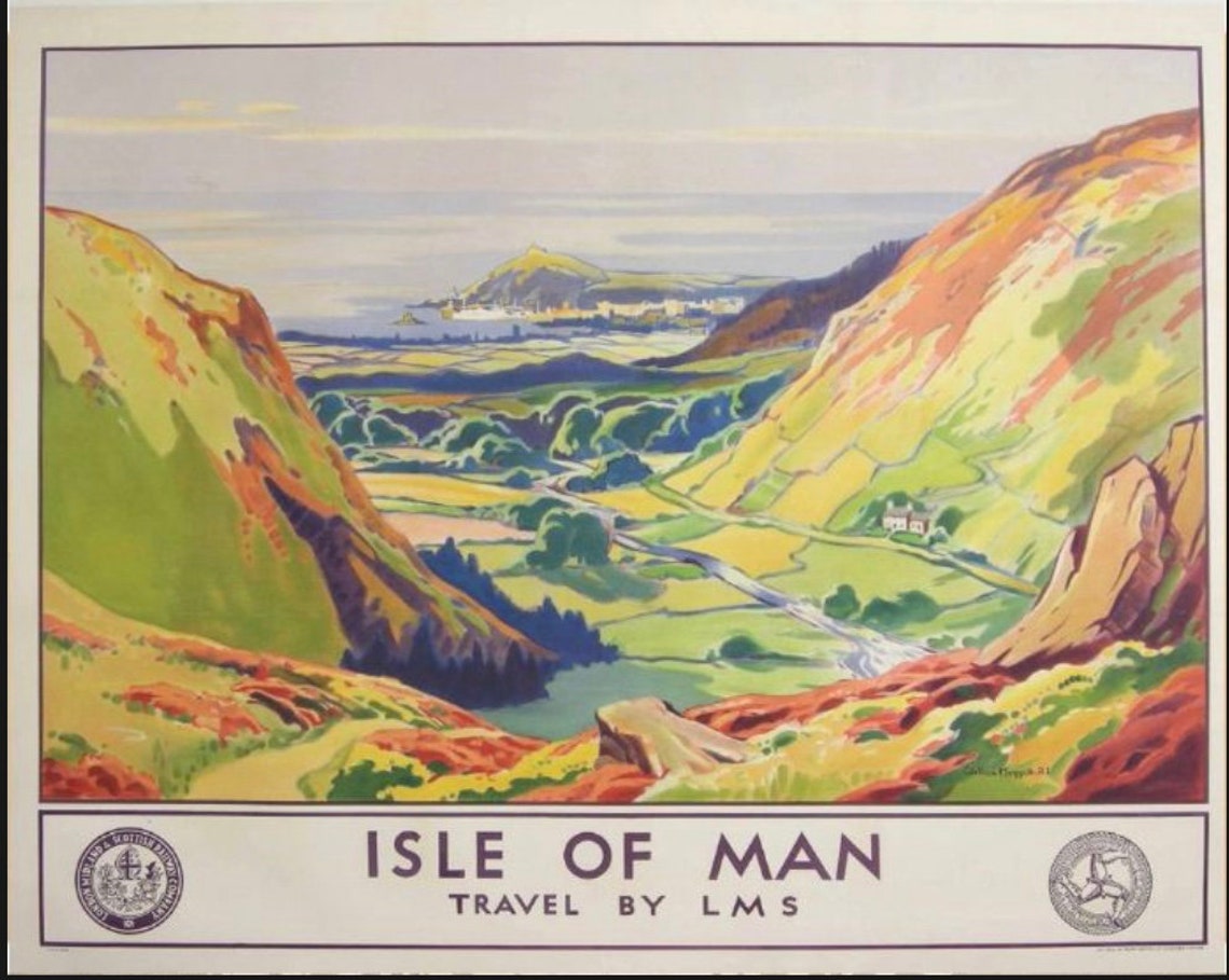 Vintage Isle of Man by Rail Metal Sign, Isle of Man Sign, Vintage Sign ...