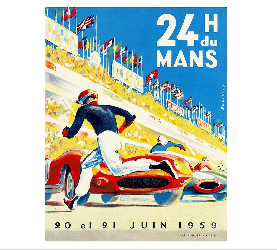 Vintage Le Mans Metal Sign, Le Mans Sign, Vintage Sign. Retro Wall Sign ...