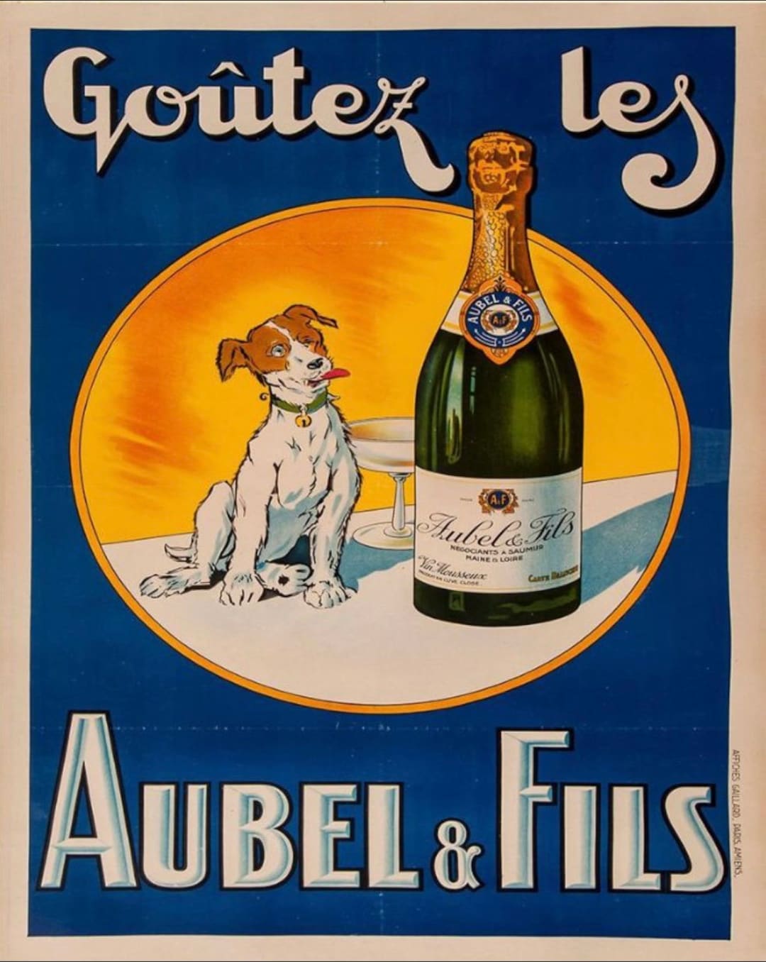 Vintage French Champagne Ad Print, French Print, Champagne Print ...