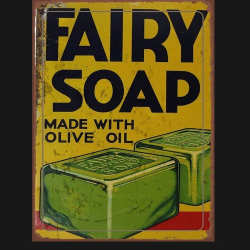Vintage Fairy Soap Ad Sign Kitchen Sign Vintage Sign. Retro - Etsy