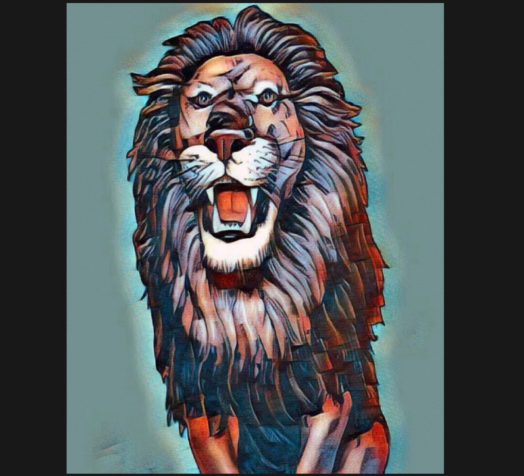 Vintage Lion Sign, Lion Sign. Retro Wall Sign, Wall Art, Retro Wall Art ...
