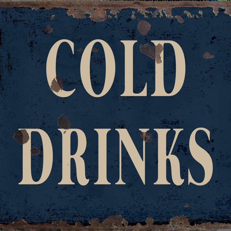 Cold Drinks Sign - Etsy