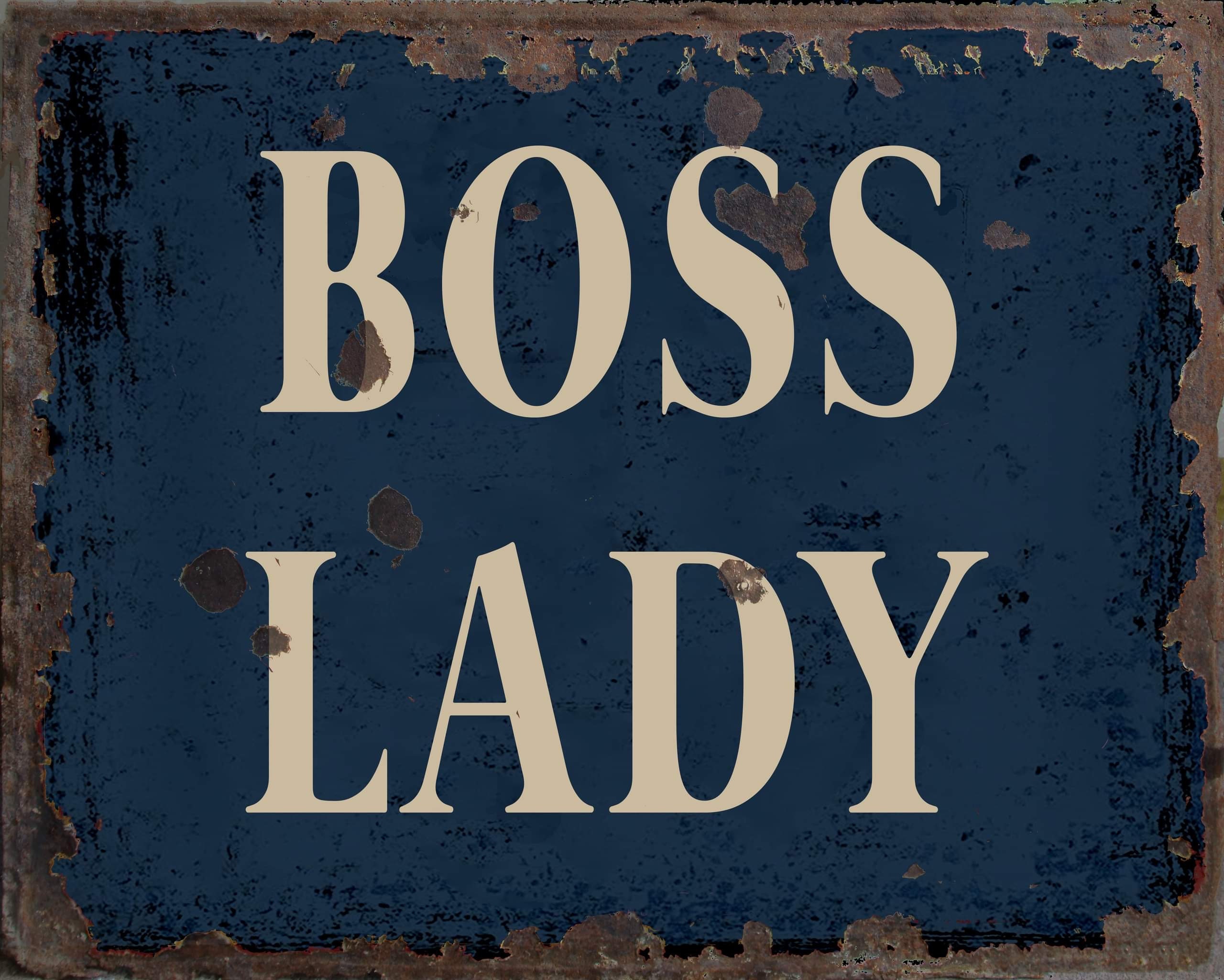 Boss Lady Metal Sign Boss Lady Sign Boss Lady Plaque. Retro - Etsy