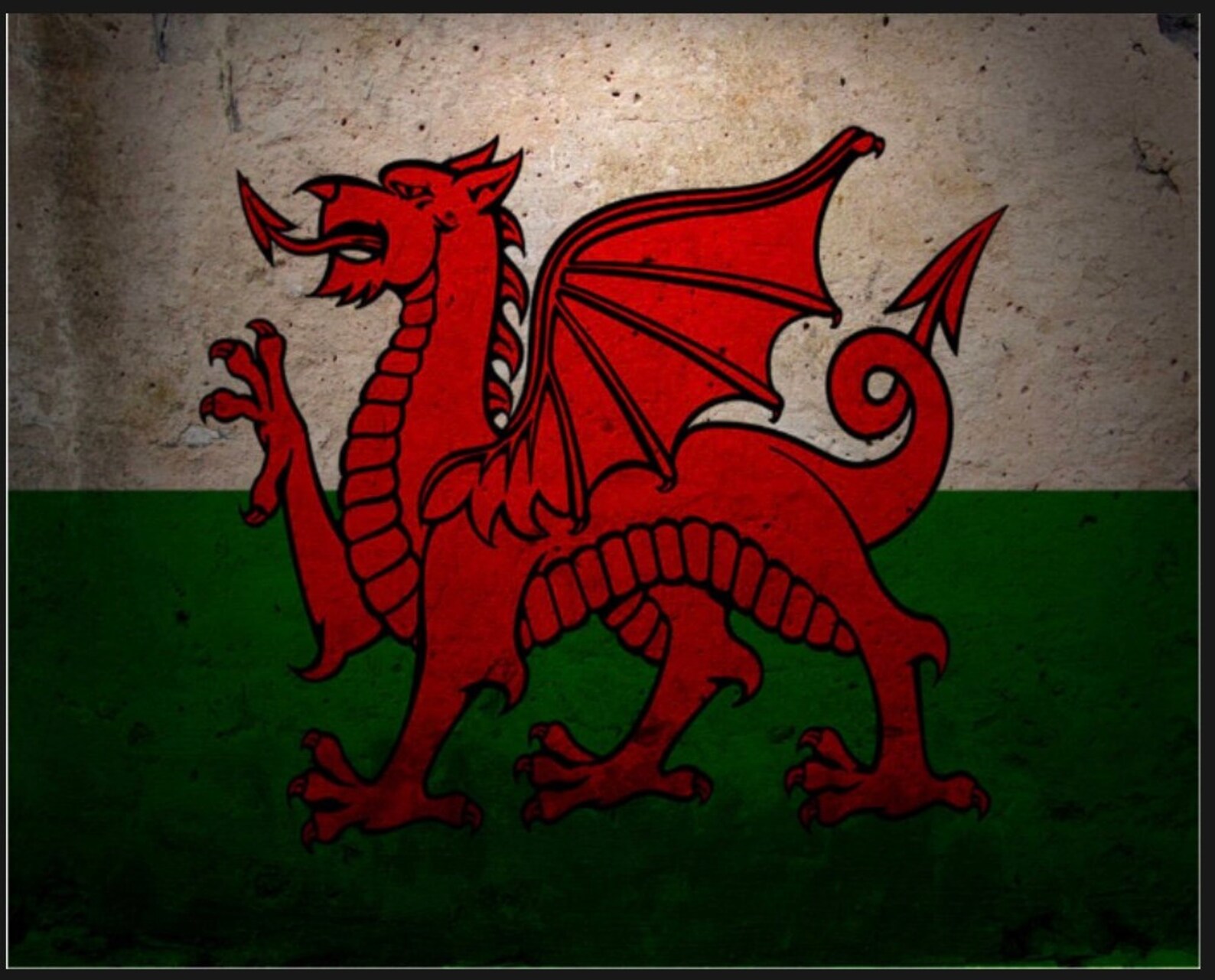 Vintage Welsh Flag Sign, Wales Flag Sign, Vintage Sign. Retro Wall Sign ...