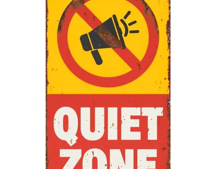 PRINTABLE Quiet Zone SIGN, This Hallway is a Quiet Zone, Speak Quietly ...