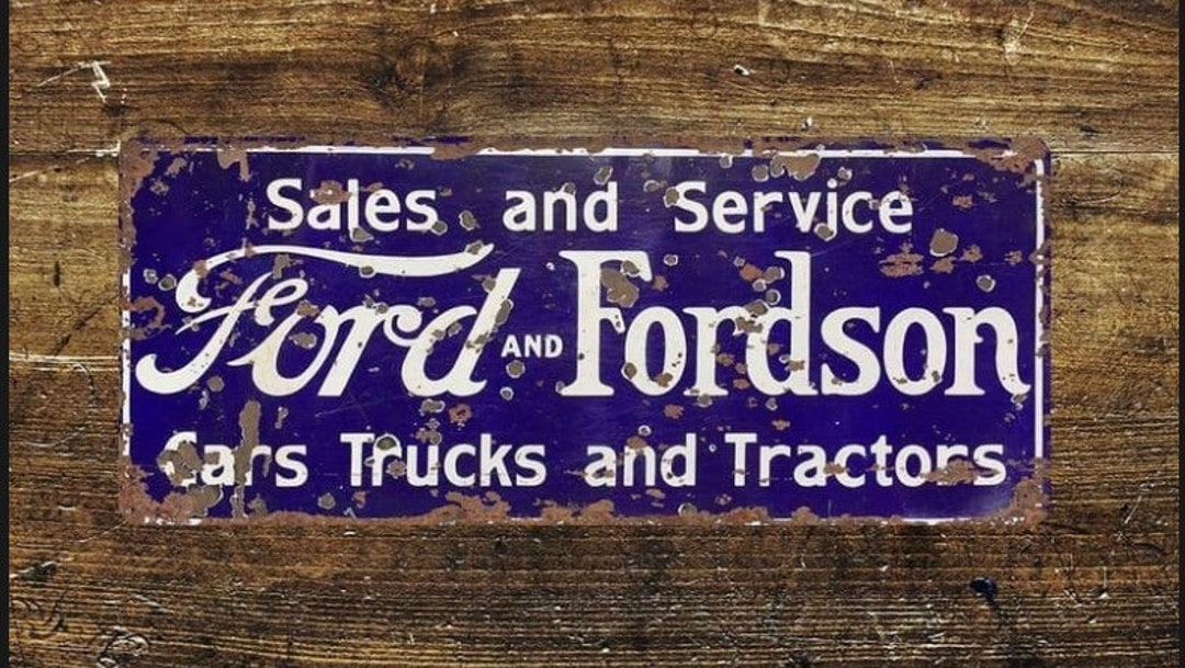 Ford and Fordson Vintage Look Metal Tractor Sign, Tractor Sign - Etsy