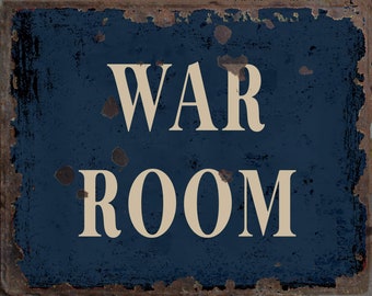 War Room Metal Sign - Etsy