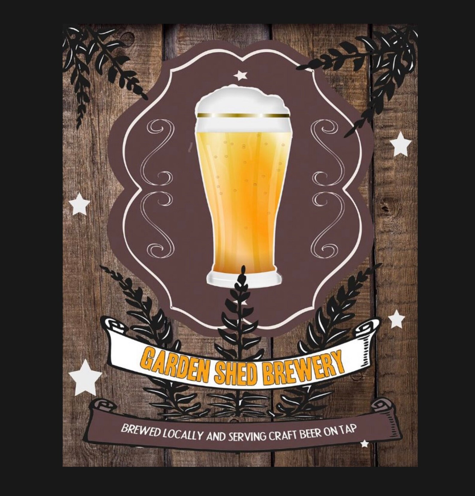 Vintage Home Brewery Here Sign, Drinks Sign, Vintage Sign. Retro Wall ...