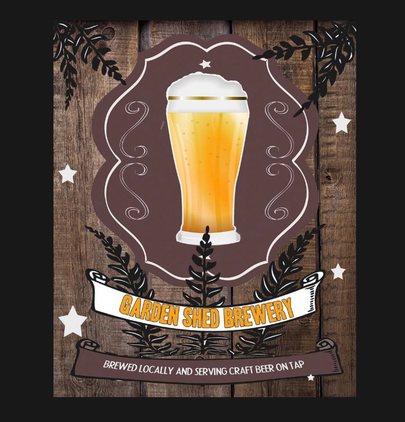 Vintage Home Brewery Here Sign, Drinks Sign, Vintage Sign. Retro Wall ...