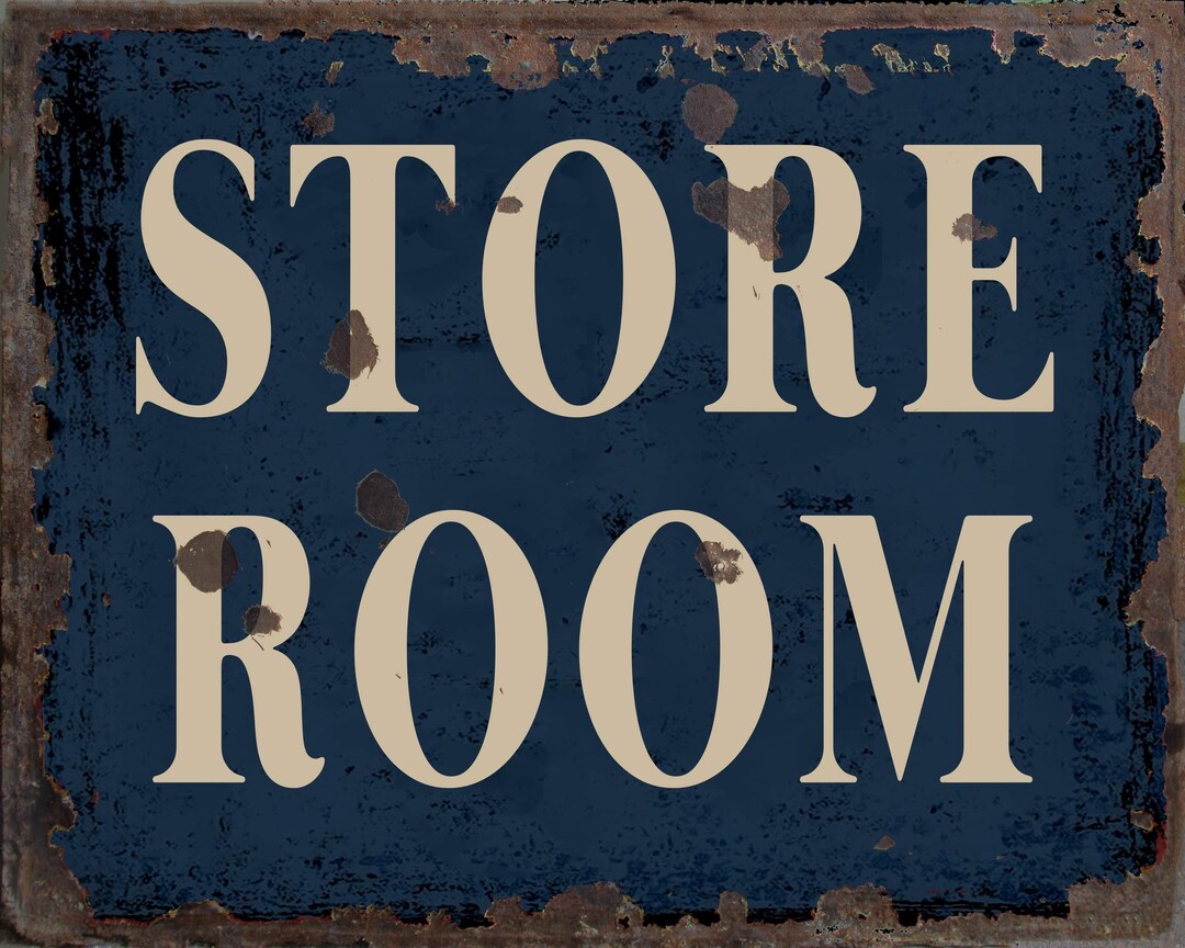 Vintage Store Room Metal Sign, Store Room Plaque, Store Room Retro Wall ...