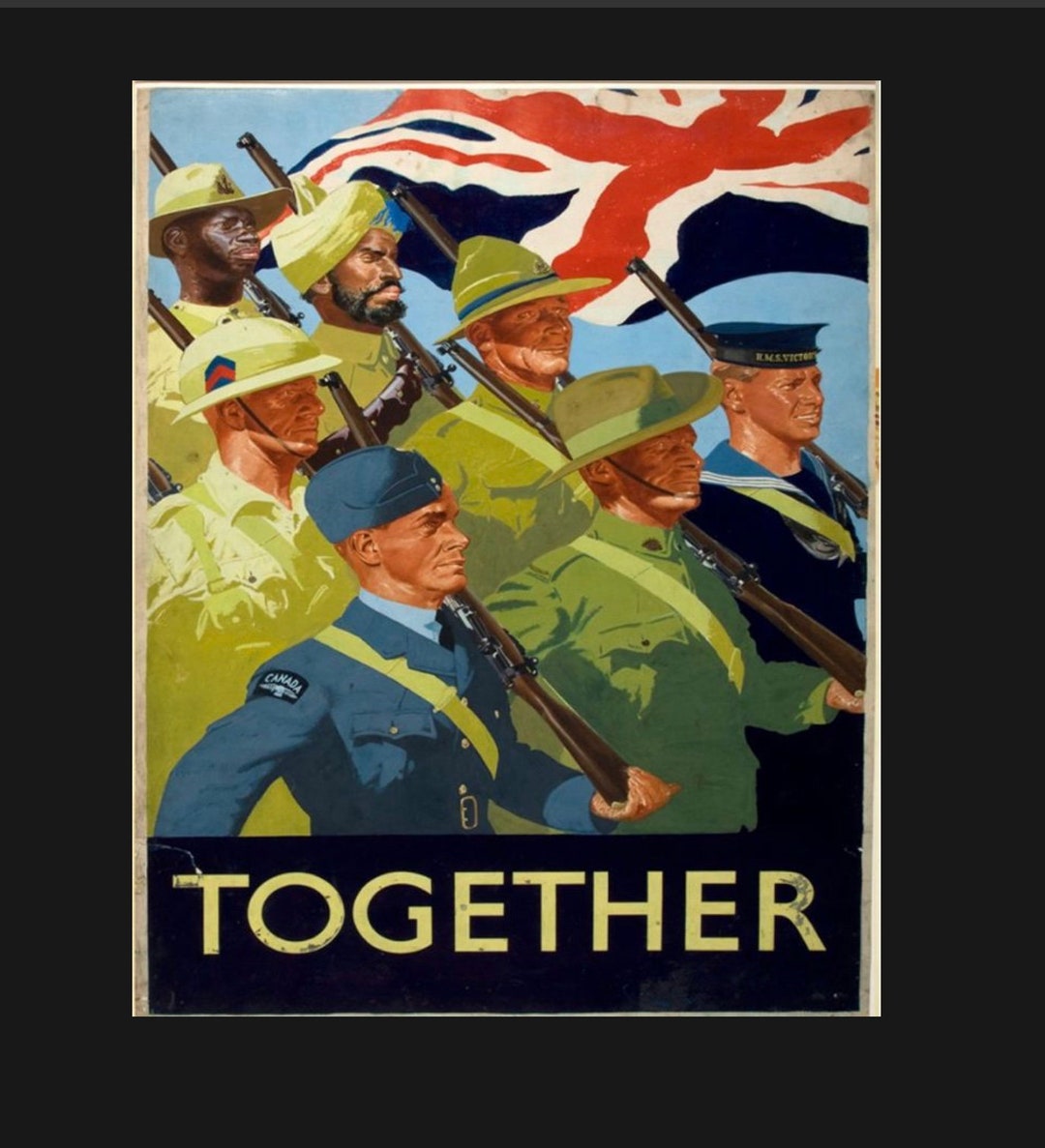 Vintage Wartime Together metal Sign, Wartime sign, vintage sign ...