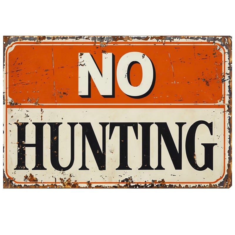 Vintage Hunting Metal Signs - Etsy UK