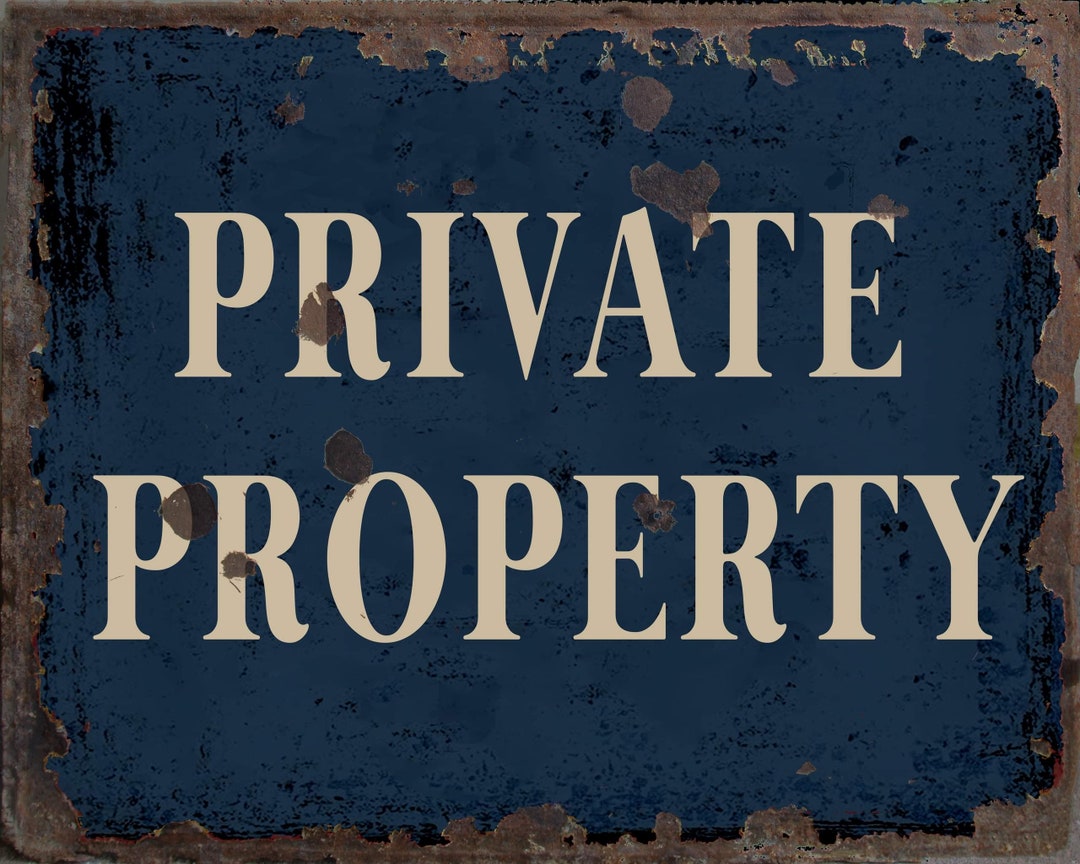 Vintage Private Property Metal Sign, Private Property Plaque, Private ...