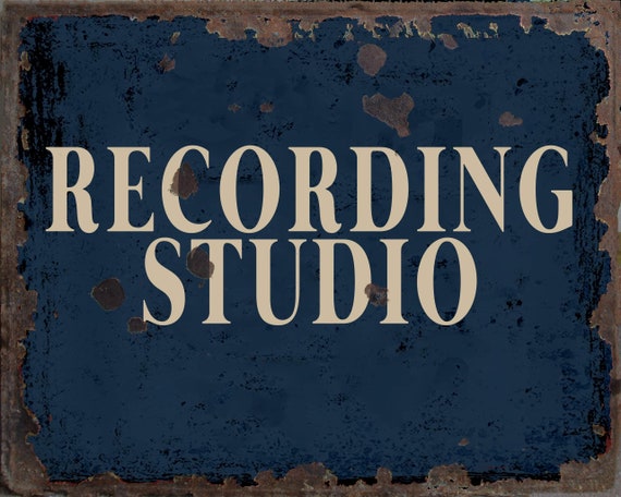 Vintage Recording Studio Metal Sign Recording Studio Plaque - Etsy