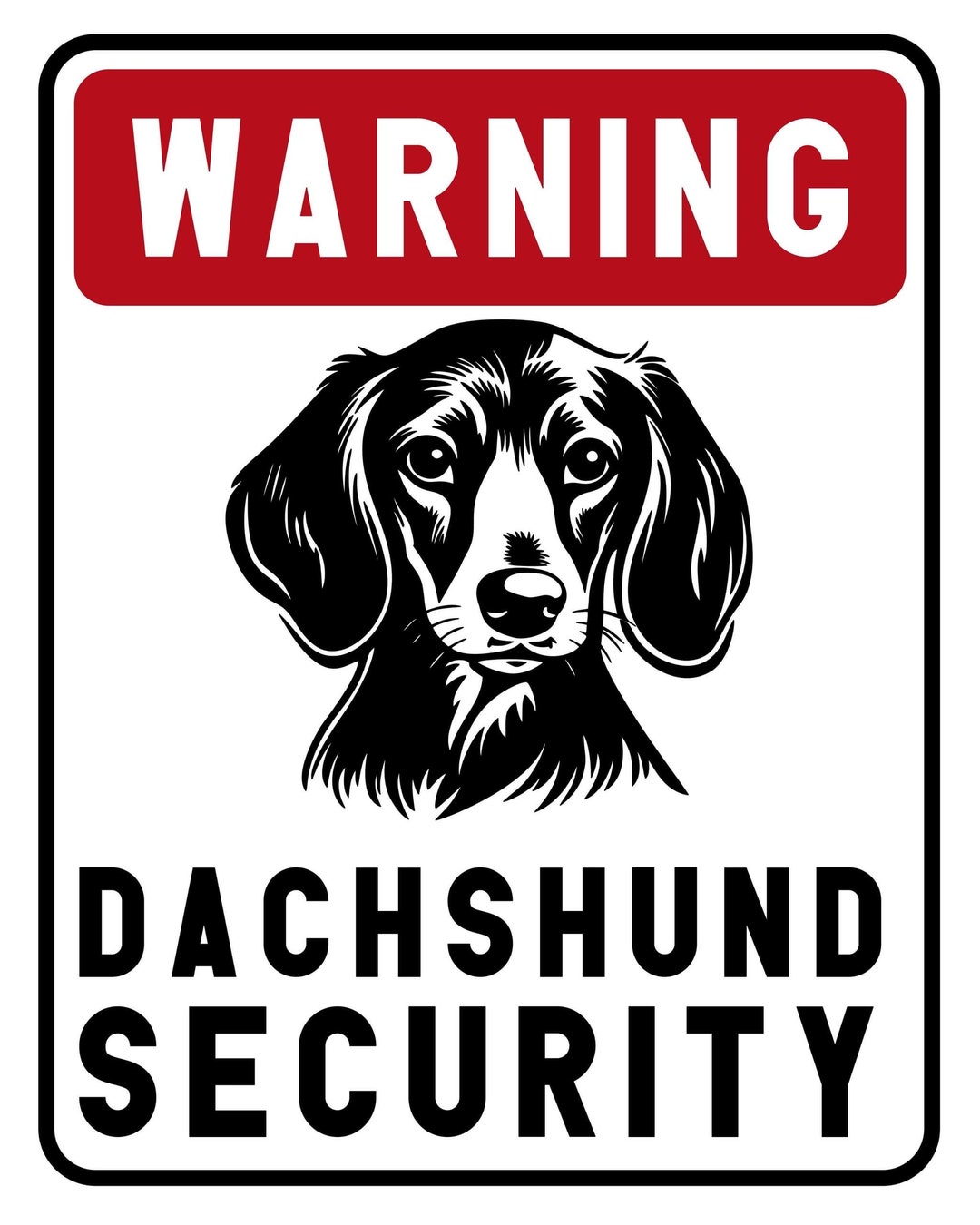 Dachshund Security Sign, Dachshund Security Plaque, Dachshund Sign ...