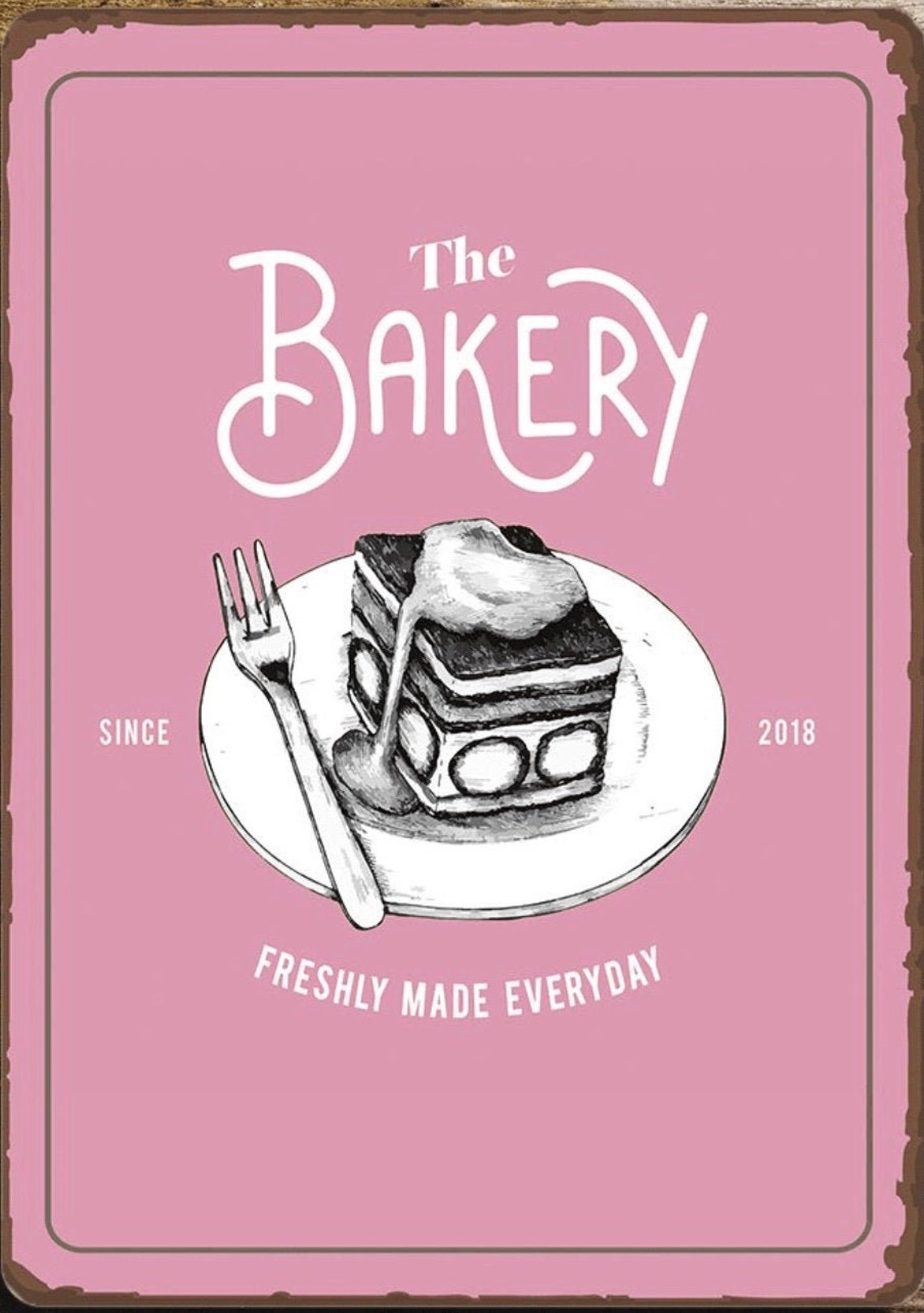 Vintage Bakery Sign Kitchen Sign Vintage Sign. Retro Wall | Etsy