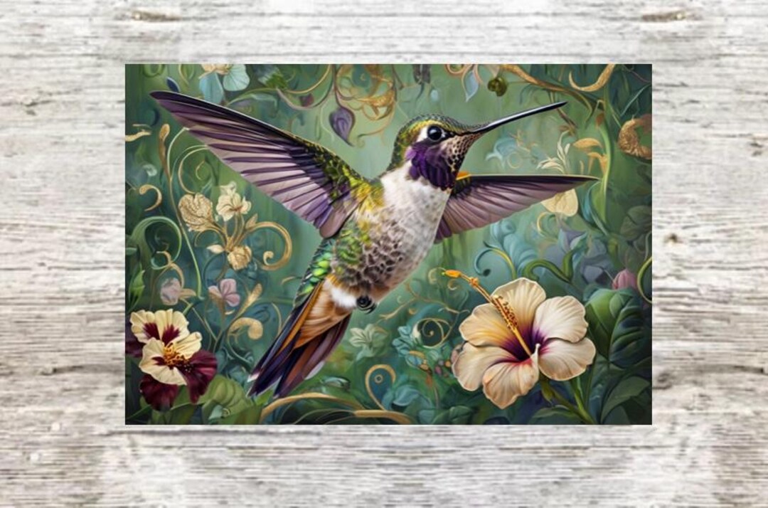 Hummingbird Glass Chopping Board, Hummingbird Cutting Board ...