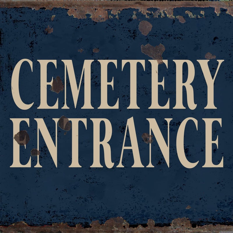 Halloween Cemetery Signs - Etsy