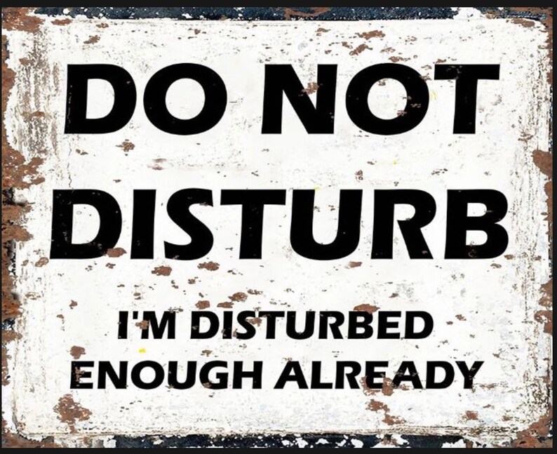 Vintage Do Not Disturb Ign Warning Sign Vintage Sign. Retro - Etsy UK