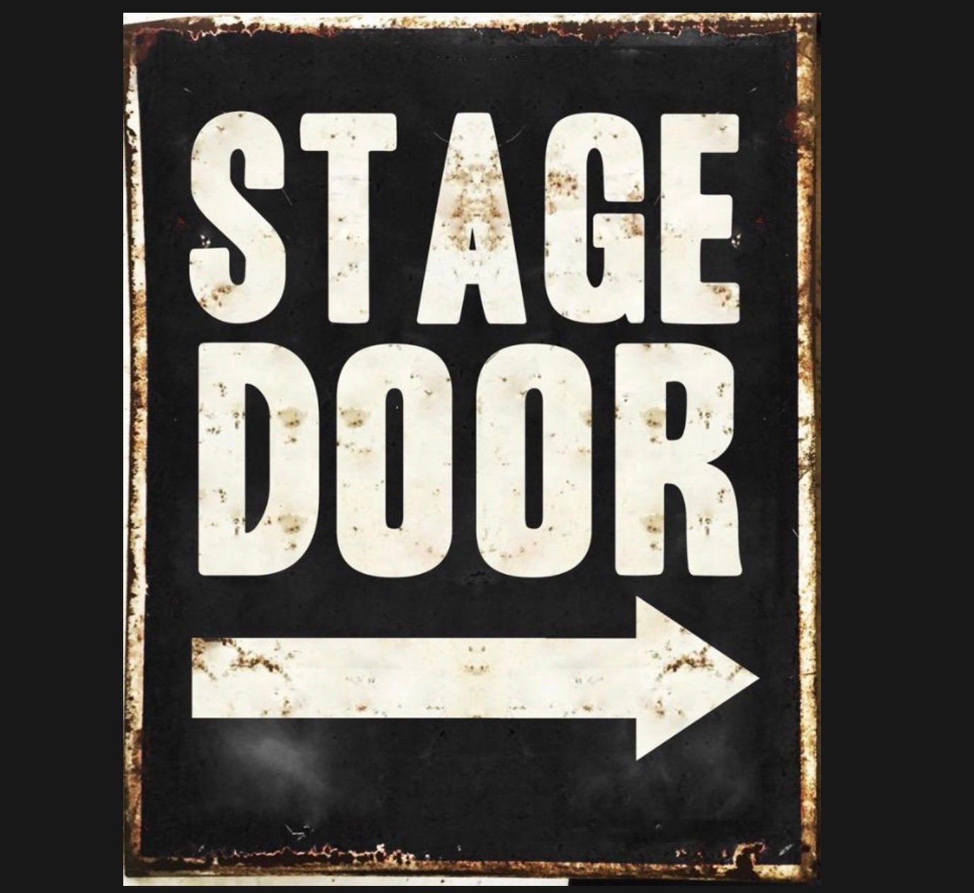 Vintage Stage Door metal Sign job sign vintage sign. Retro | Etsy