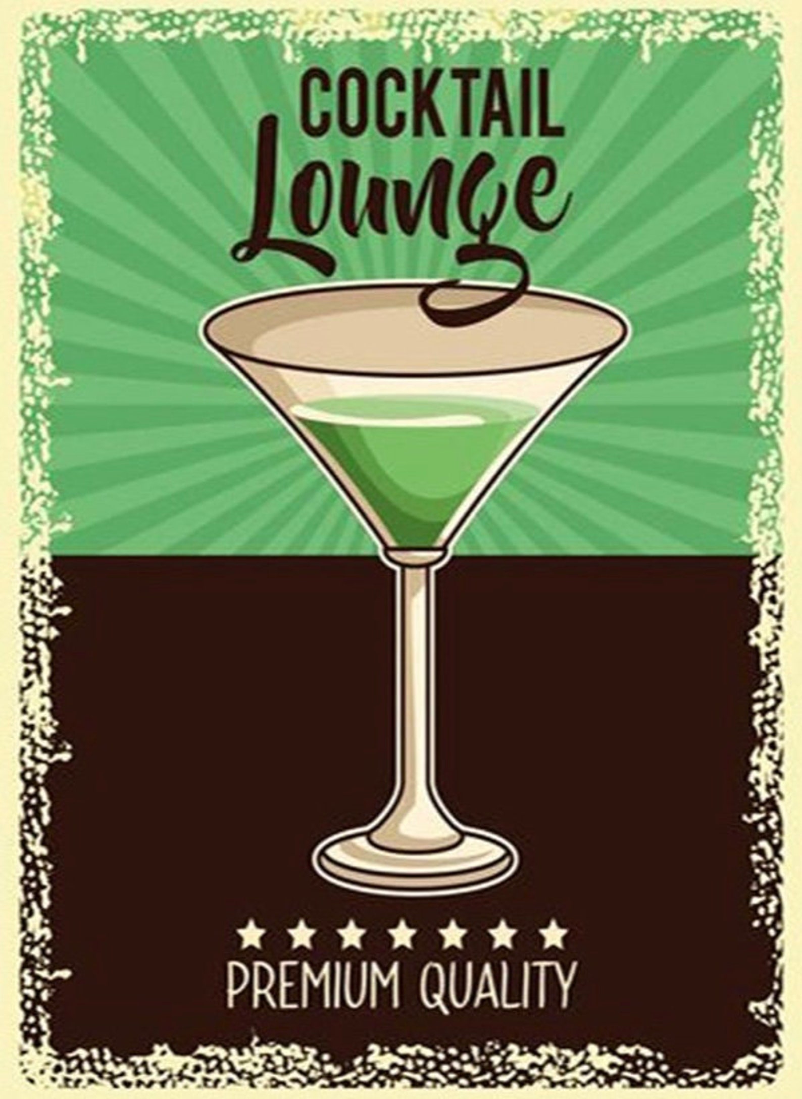 Vintage Cocktail Lounge Metal Drink Sign, Drink Sign, Vintage Sign ...