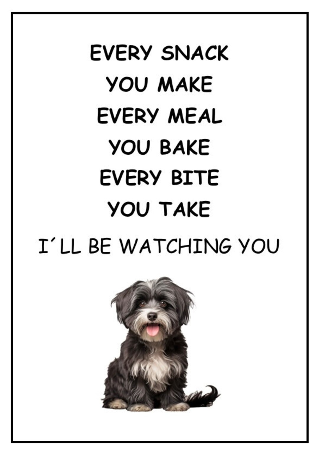 Havanese I’ll Be Watching You Sign, Havanese Sign, Havanese Plaque - Etsy