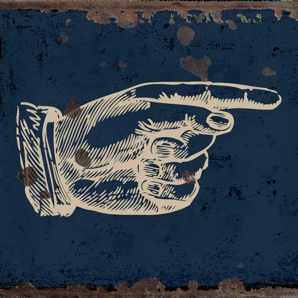 Pointing Finger Sign - Etsy