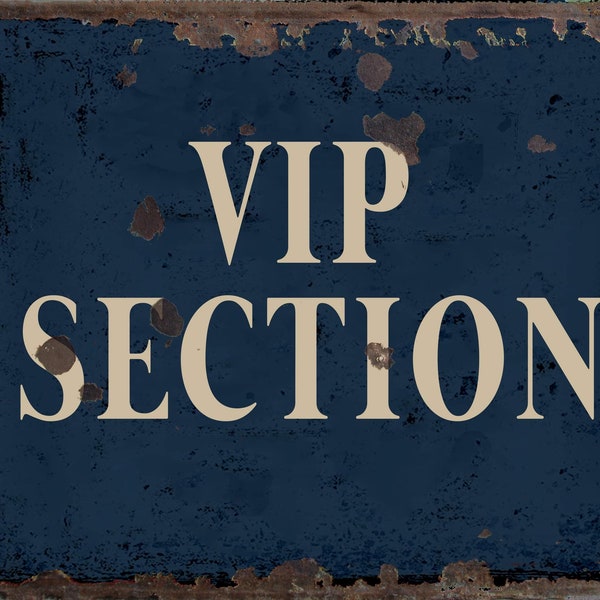 Vip Section Sign - Etsy