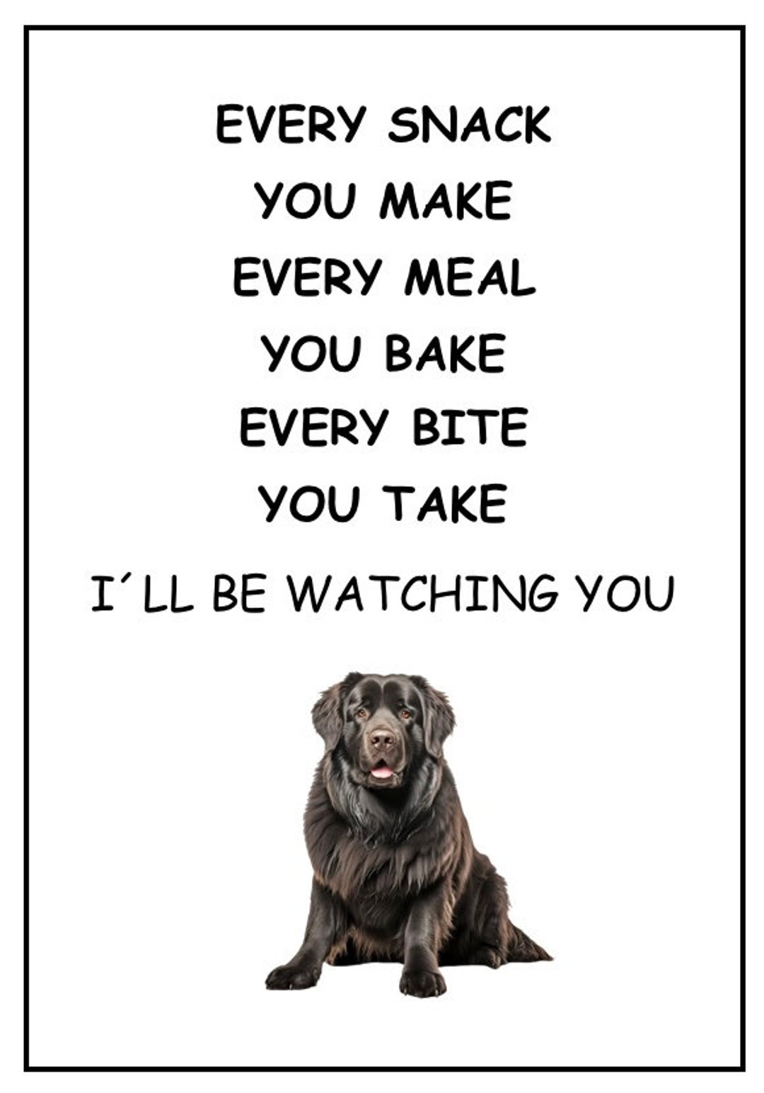 Newfoundland I’ll Be Watching You Sign, Newfoundland Sign, Newfoundland ...