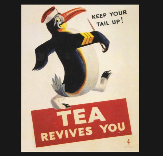 Tea War Propaganda Sign Tea Sign Vintage Sign. Retro Wall | Etsy