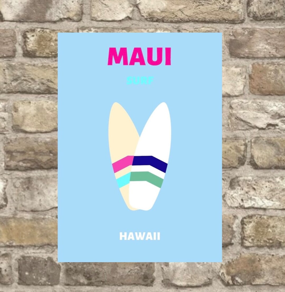 Maui Metal Sign, Maui Plaque, Maui Travel Sign, Maui Poster, Maui - Etsy