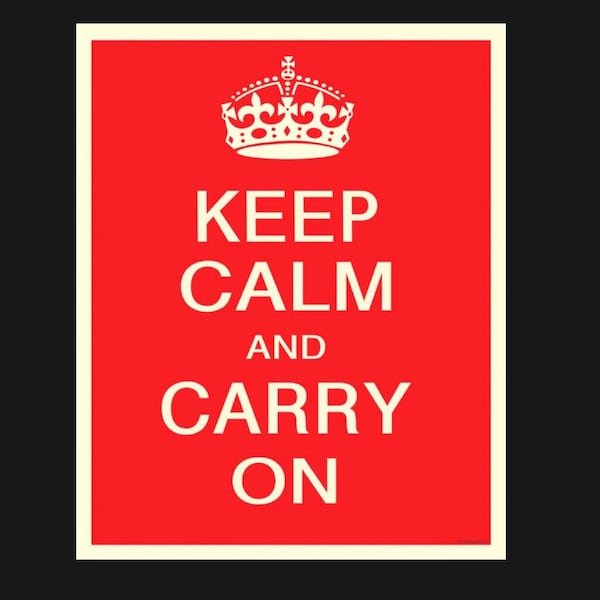 Keep Calm Sign - Etsy